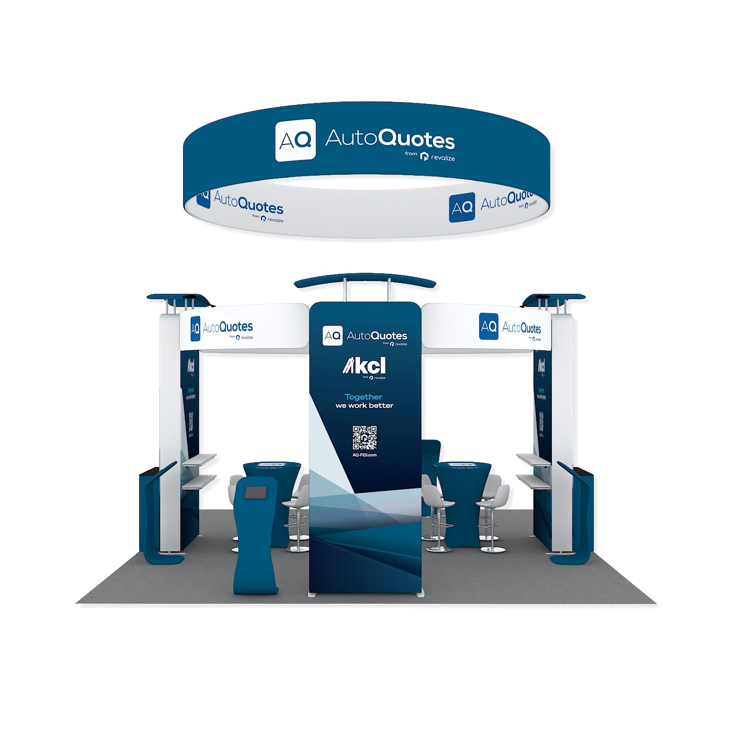 Exhibition Booth | 20x20 Booth Display | Deluxe Canopy
